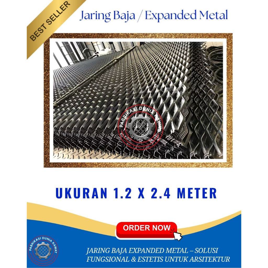 Jual Expanded Metal Type 1015 | Ukuran 1.2 x 2.4 Meter | Plat Jaring ...