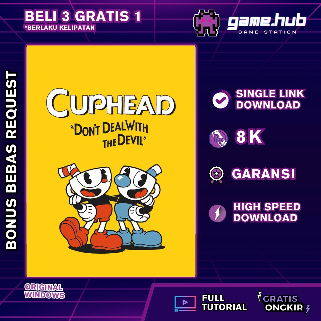 Jual Cuphead – Full DLC | BELI 3 GRATIS 1 | Semua Game PC & Laptop | Request Bebas | Fast ...