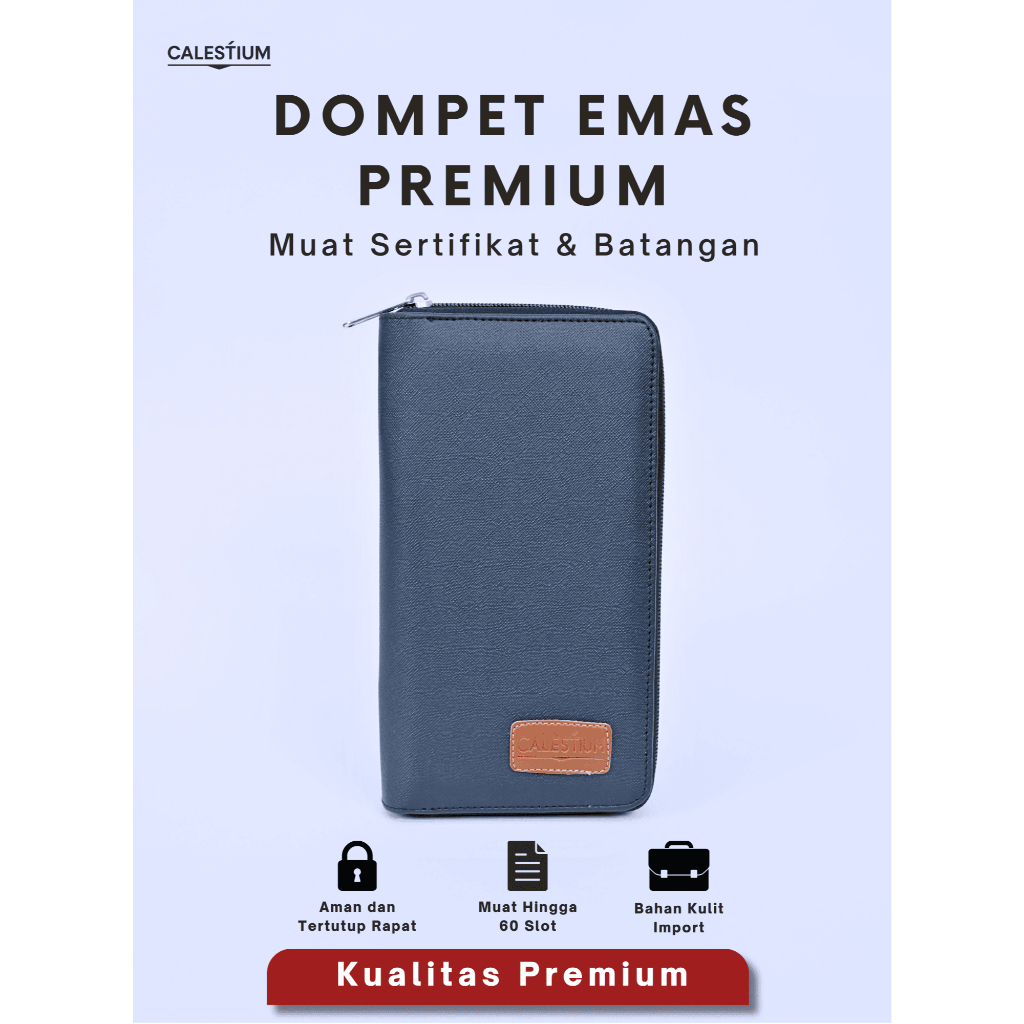 Jual Calestium - Dompet Emas Logam Mulia Album Antam Tempat Penyimpanan ...