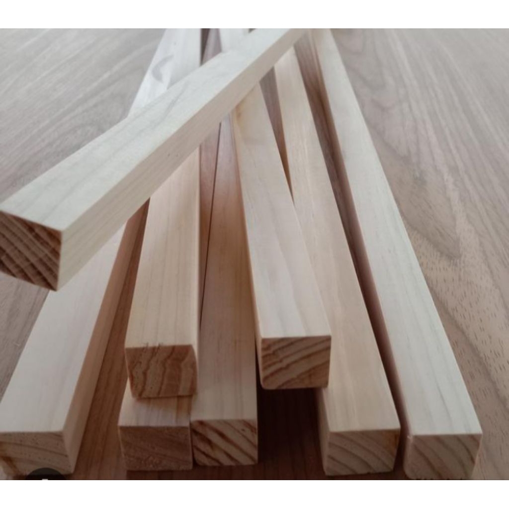 Jual Balok kayu atau list stick 1cmx1cm panjang 2m Asli kayu jati ...