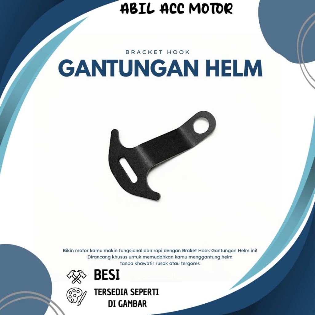 Jual BRACKET HOOK GANTUNGAN HELM BRAKET GANTUNGAN HELM JOK MOTOR ...