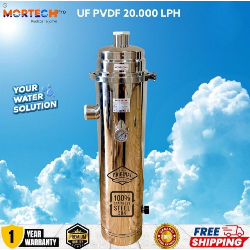 Jual Ultrafiltrasi PVDF 20.000 LPH PVDF UF ULTRAFILTER 20.000 lph Model ...