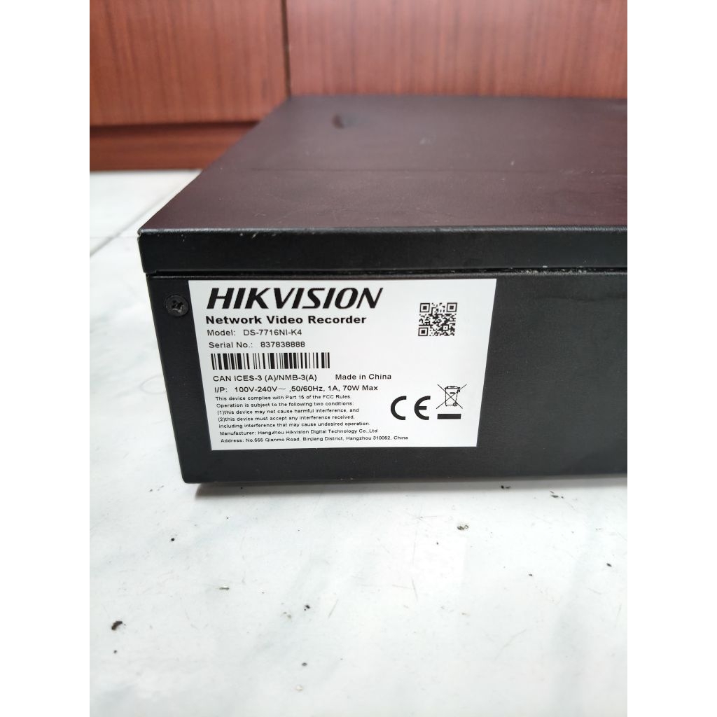 Jual NVR HIKVISION DS-7716NI-K4 Hikvision 16 CHANEL | Shopee Indonesia