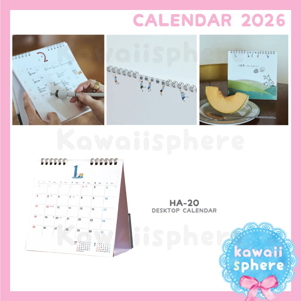 Jual Hobonichi Whiteboard Calendar 2026 - With Pocket | Kalender 2026 ...