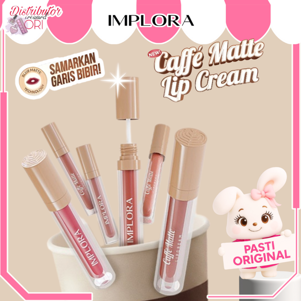 Jual Implora Caffe Matte Lip Cream | Lip Transferproof dengan UV Shield ...