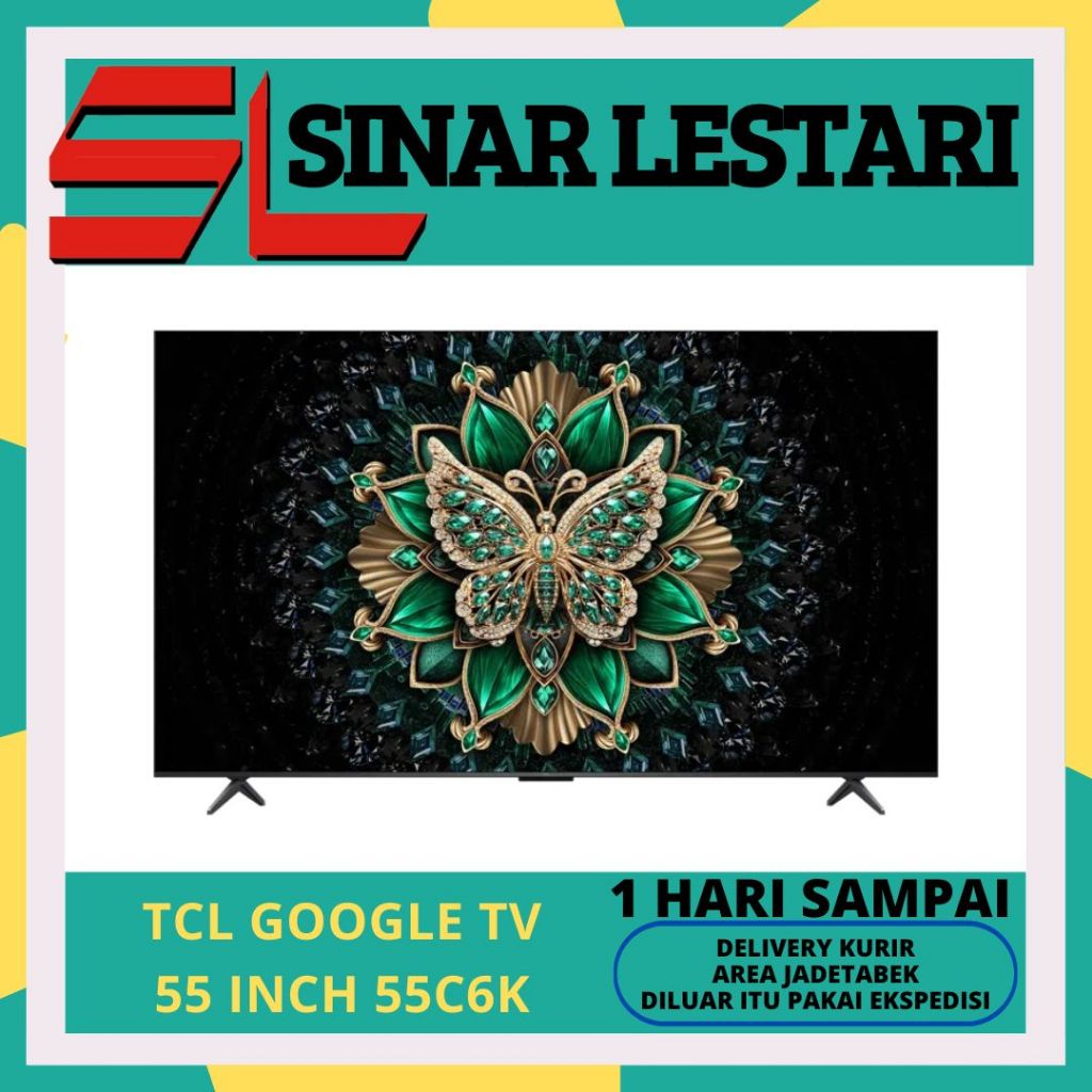 Jual TCL 55C6K QD-Mini LED GOOGLE TV 55 INCH QLED UHD 4K High HDR ...