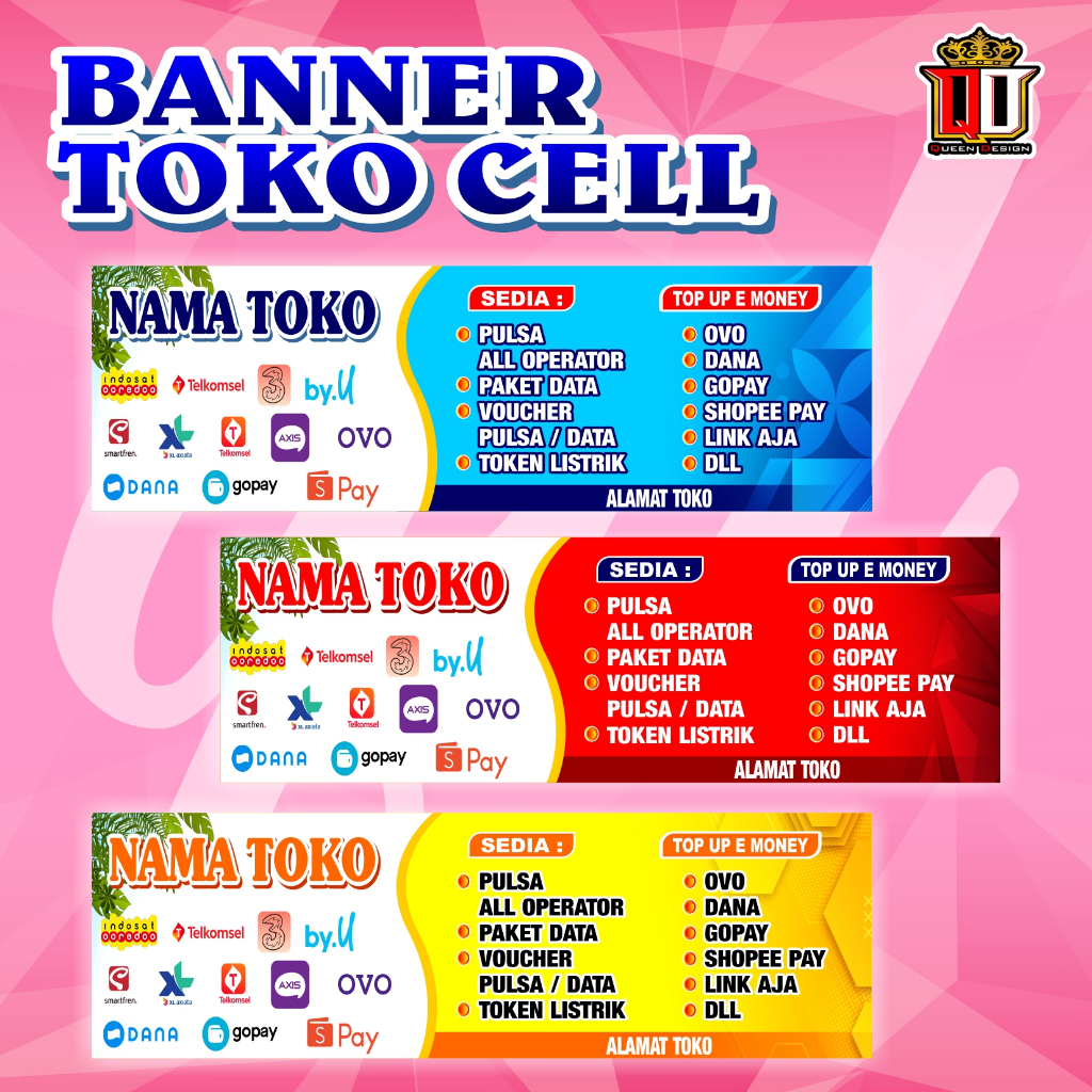 Jual SPANDUK-BANNER TOKO CELL desain BARU!!! TERMURAH!!!! | Shopee ...