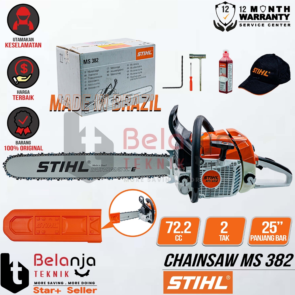 Jual Mesin Gergaji Potong Kayu STIHL MS 382 Chain Saw 25 Inch Chainsaw ...