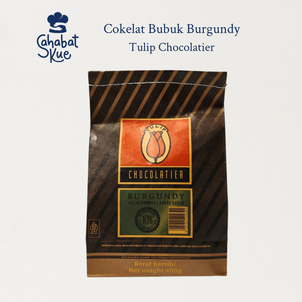 Jual Tulip Burgundy Cocoa Powder 500gr – Cokelat Bubuk Premium (Kemasan ...