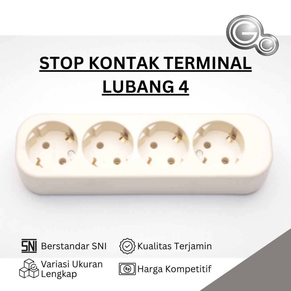 Jual Stop Kontak Terminal Listrik Lubang 4 | ET- 028 - Aman dan ...
