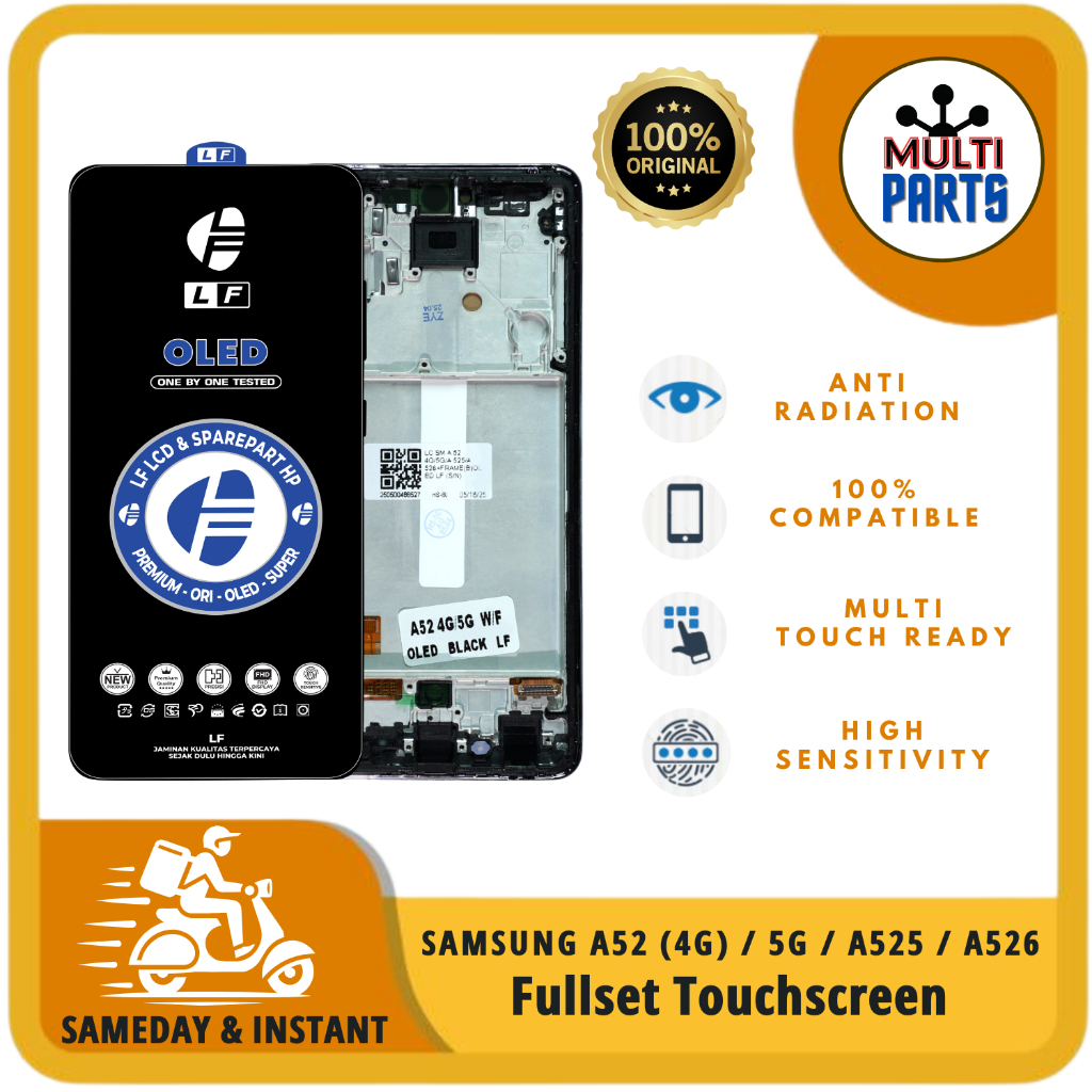 Jual LCD SAMSUNG A52 (4G) / A52 (5G) / A525 / A526 FULLSET TOUCHSCREEN ...