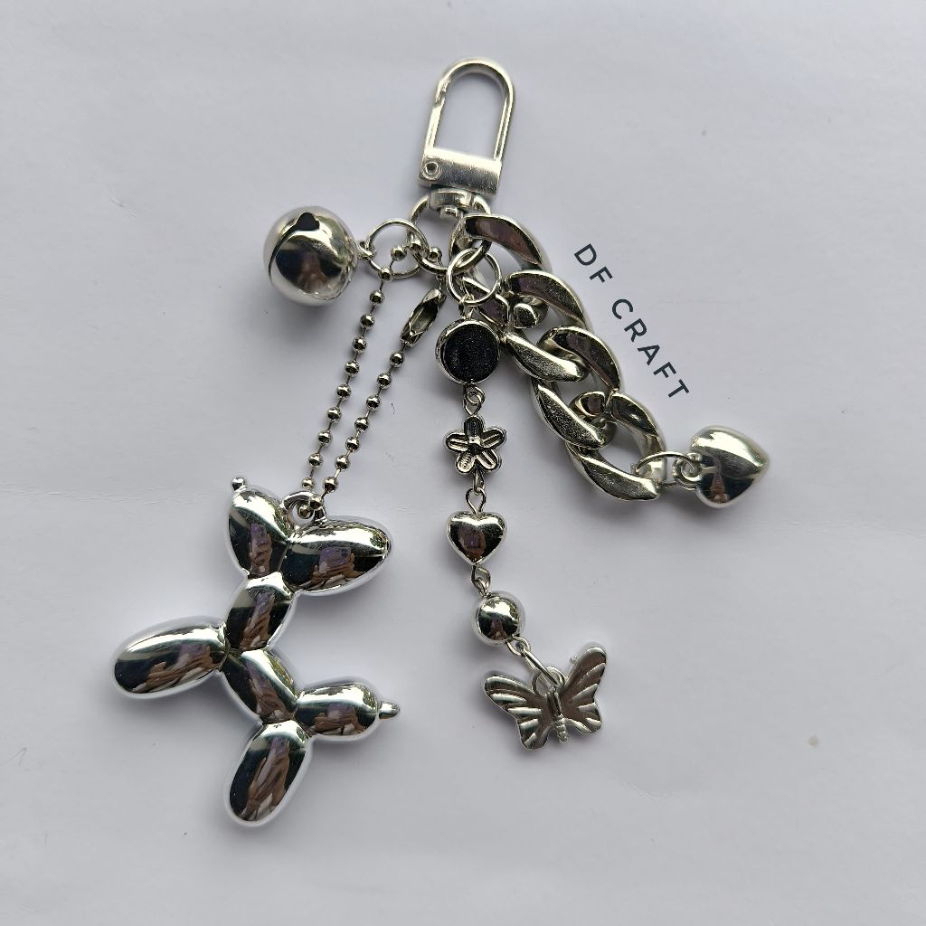 Jual KEYCHAIN SILVER Y2K/GANTUNGAN KUNCI SILVER Y2K/GANCI SILVER/GANCI ...