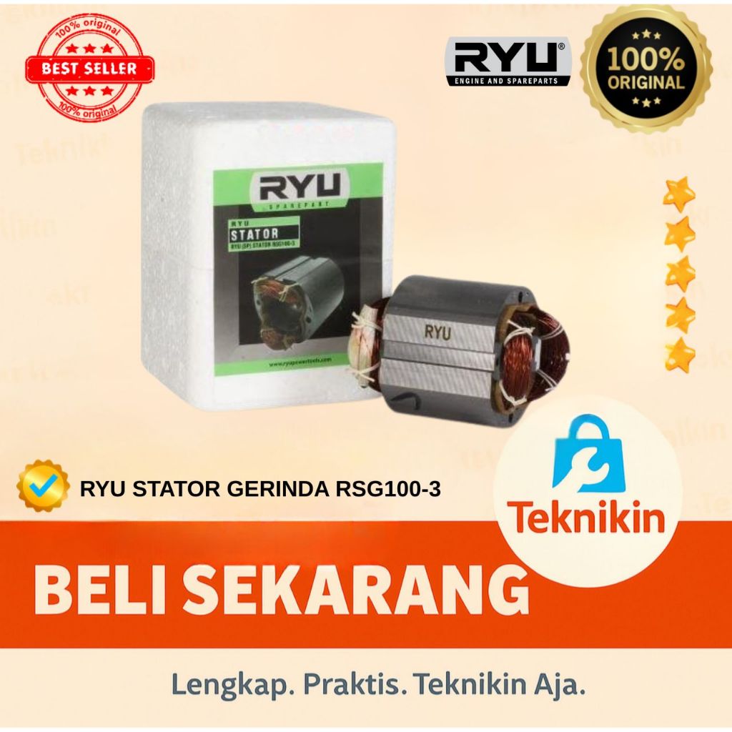 Jual Stator Asli Gerinda 4" Ryu RSG100-3 Rumah Angker RSG 100-3 ...