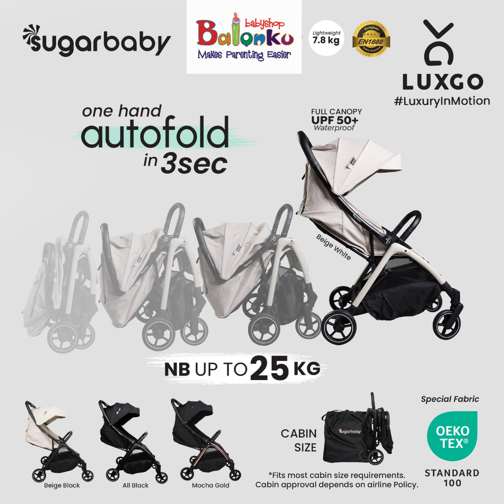 Jual Sugarbaby Stroller LuxGo Kereta Dorong Bayi/Stroller Bayi/Stroller ...