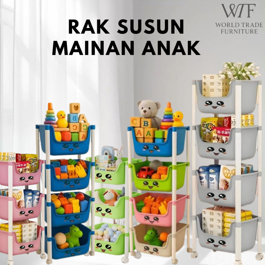 Jual Rak Susun Mainan Anak | Tempat Penyimpanan Mainan Anak Serbaguna ...