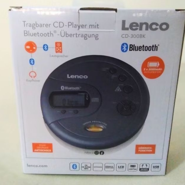 Jual Discman/ Portable CD Player Lenco CD 300 BK | Shopee Indonesia