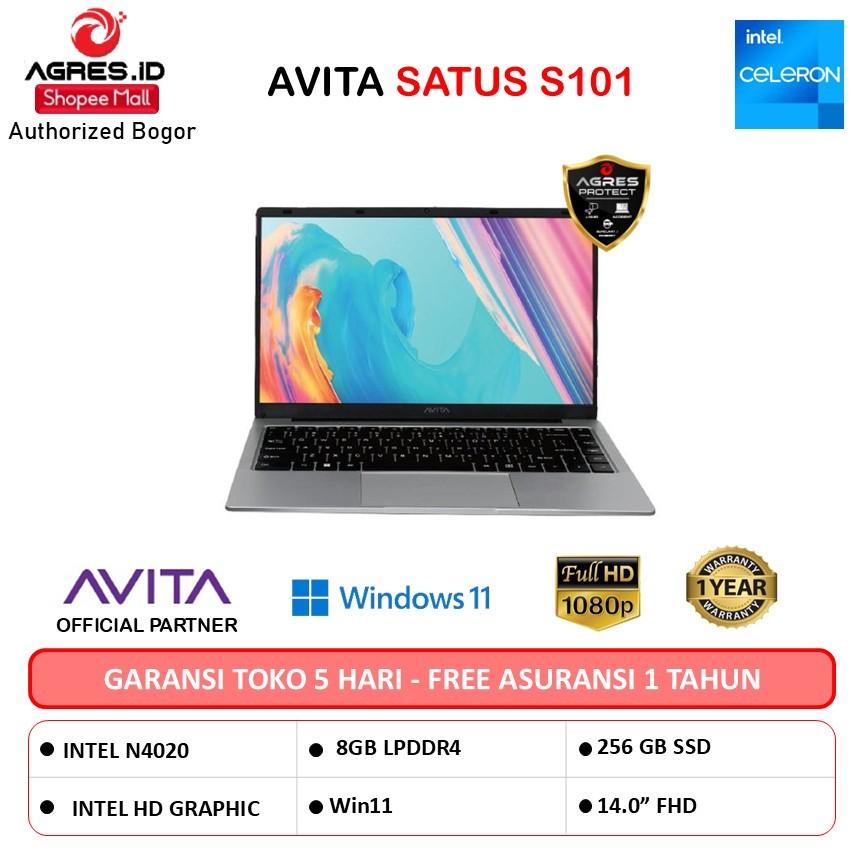 Jual AVITA SATUS S101 8GB 256GB WIN 11 | Shopee Indonesia