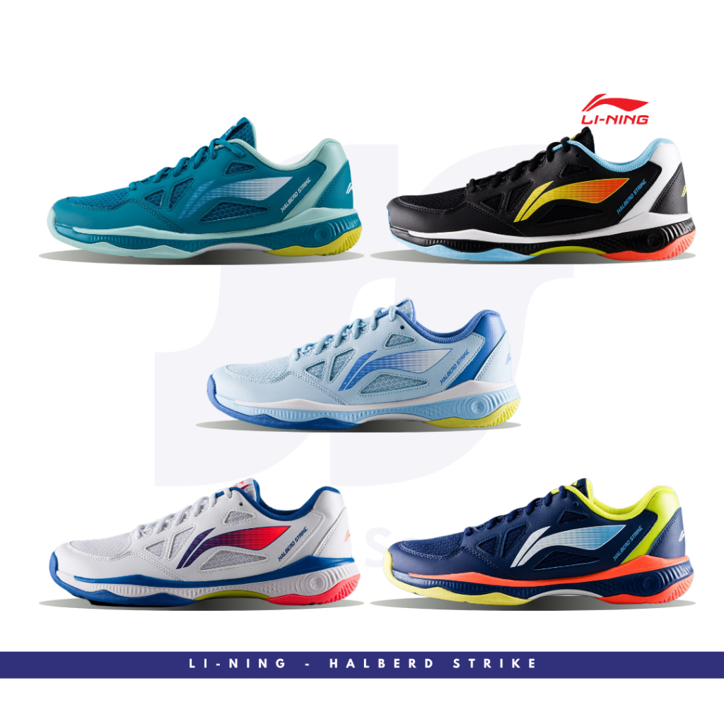 Jual Terbaru!! Lining Sepatu Badminton Halberd Strike AYTV021 Original ...