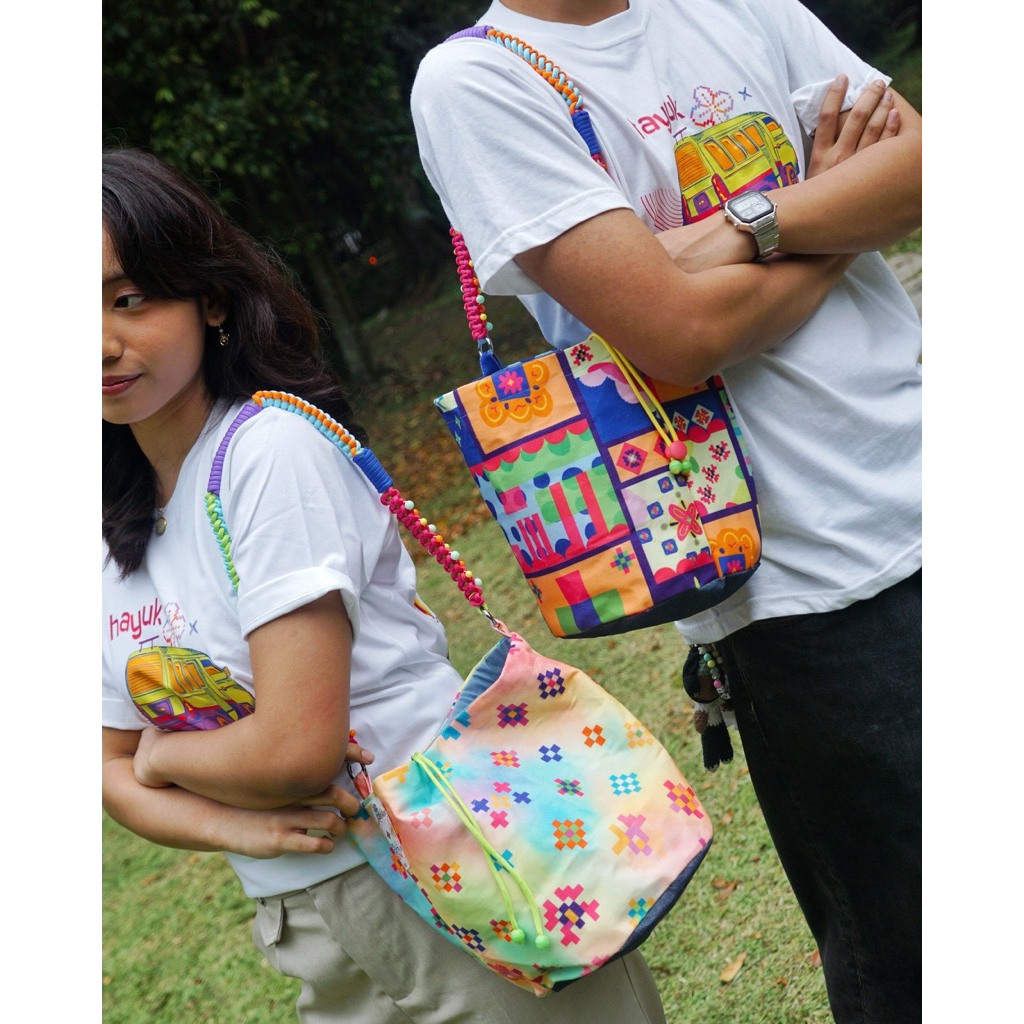 Jual PUKA x Pasar Seni ITB Bucket Bag Loopie Paracord Strap Special ...