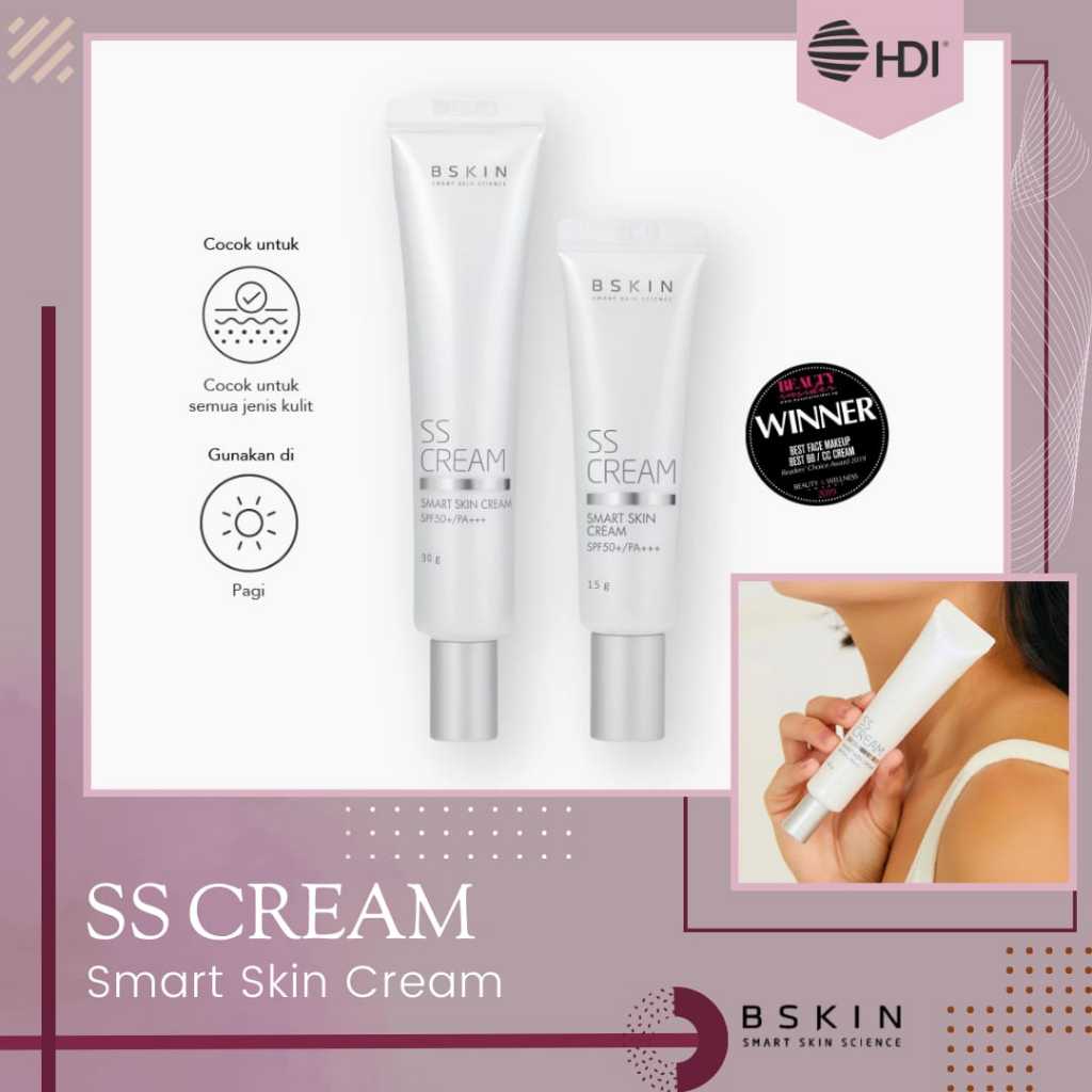 Jual SS Cream • Foundation Harian • 15 gr • 30gr • BSKIN ( Original HDI ...