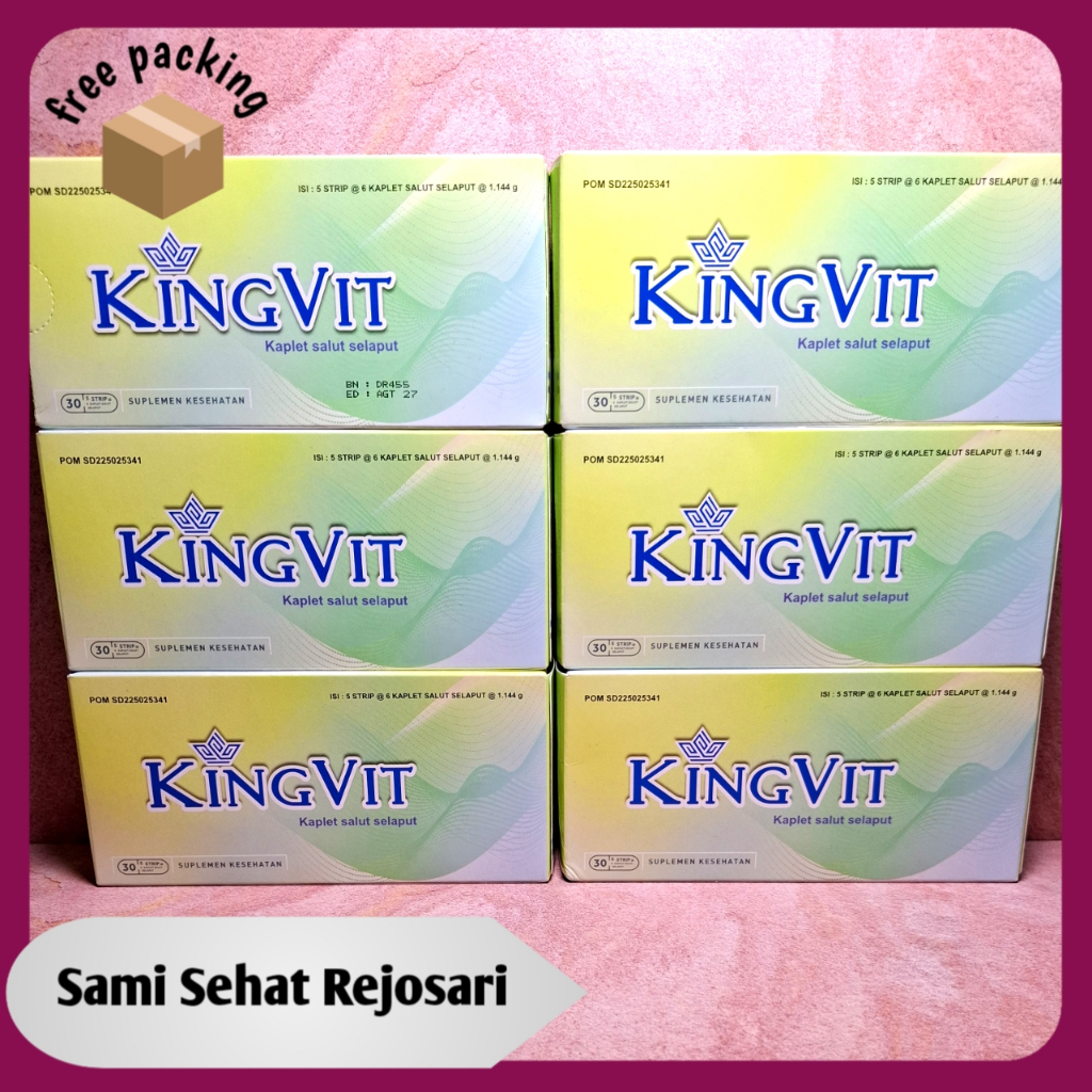 Jual 6 Box KINGVIT ISI 30 KAPLET | Shopee Indonesia