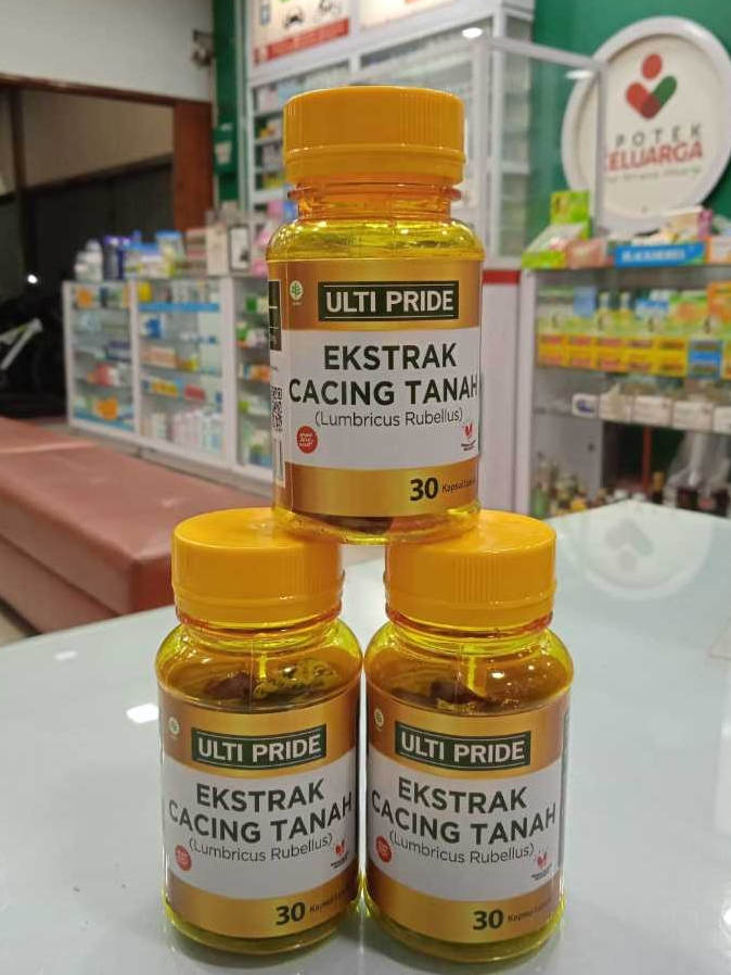 Jual ULTIPRIDE EXTRAK CACING TANAH ( LUMBRICUS RUBELLUS ) ISI 30 Kapsul ...