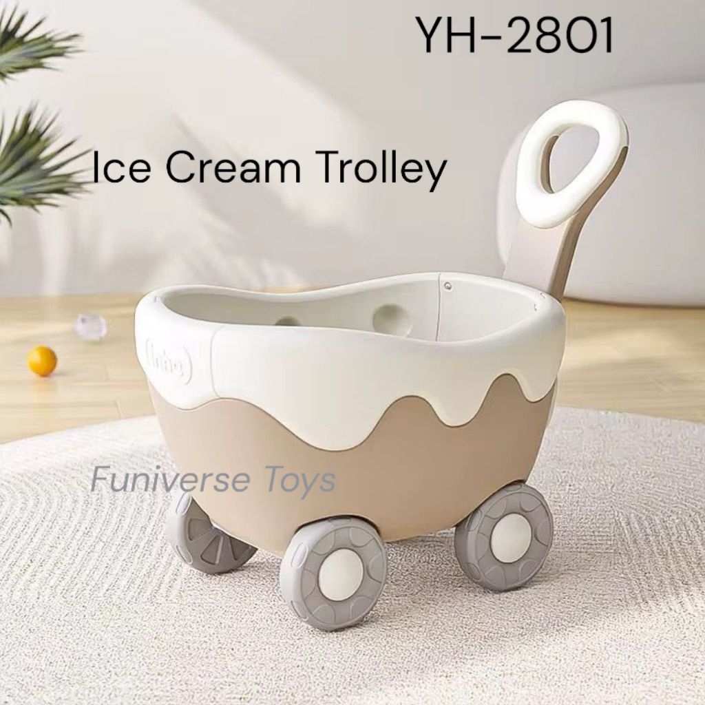 Jual Funiverse Mainan Trolley Anak berbentuk Ice Cream | YH-2801 Cream ...