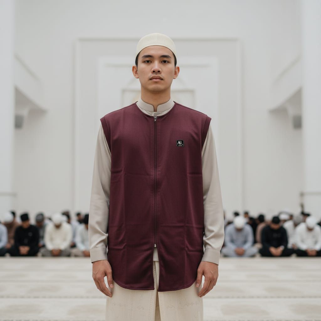 Jual BAJU ROMPI SHOLAT PRIA DEWASA FULL ZIPPER FULL BABBY TERRT PREMIUM ...