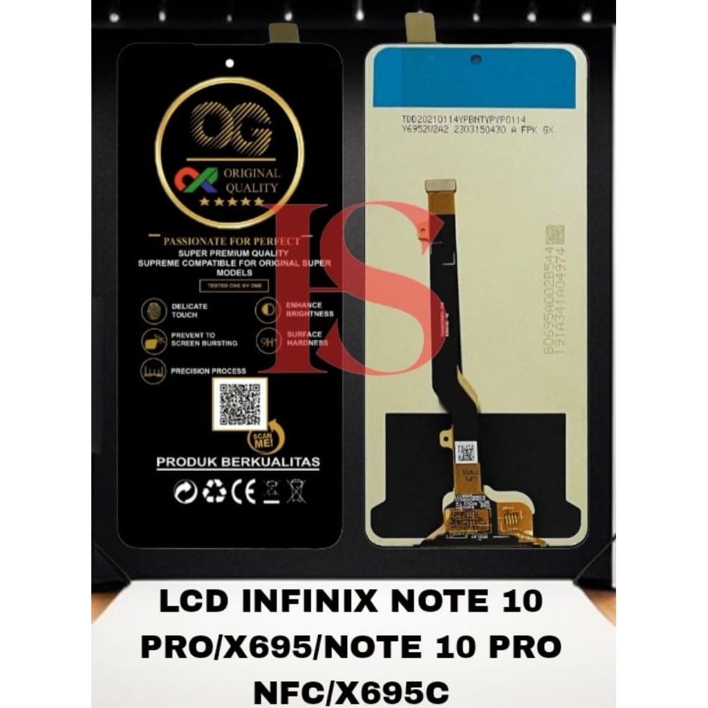 Jual LCD INFINIX NOTE 10 PRO FULLSET TOUCH SCREEN LCD NOTE 10 PRO/X695 ...