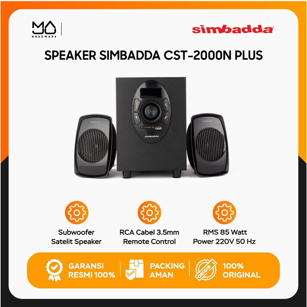 Jual Speaker Bluetooth Simbadda CST 2000N+ - Subwoofer Bass Music ...