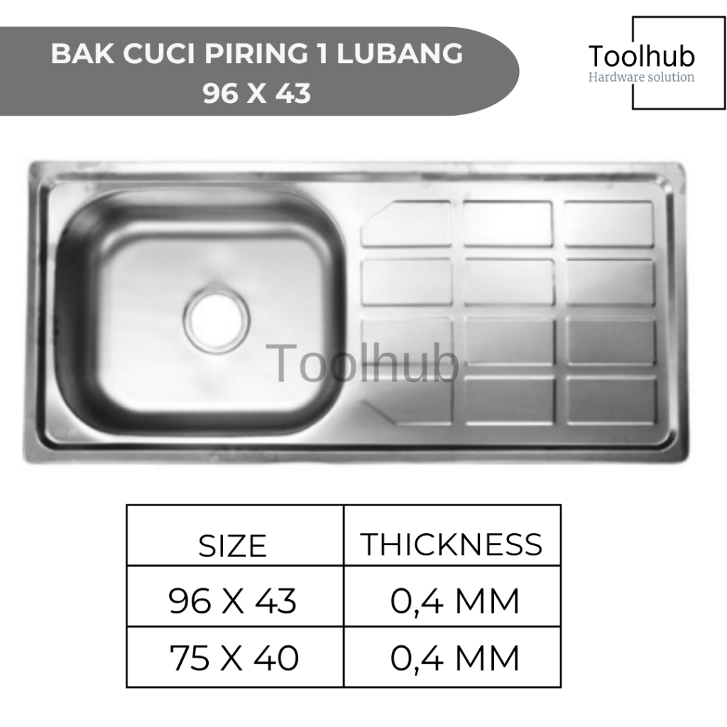 Jual Wastafel Bak Cuci Piring Ukuran 96x43/75x40 Murah Bagus Portable ...