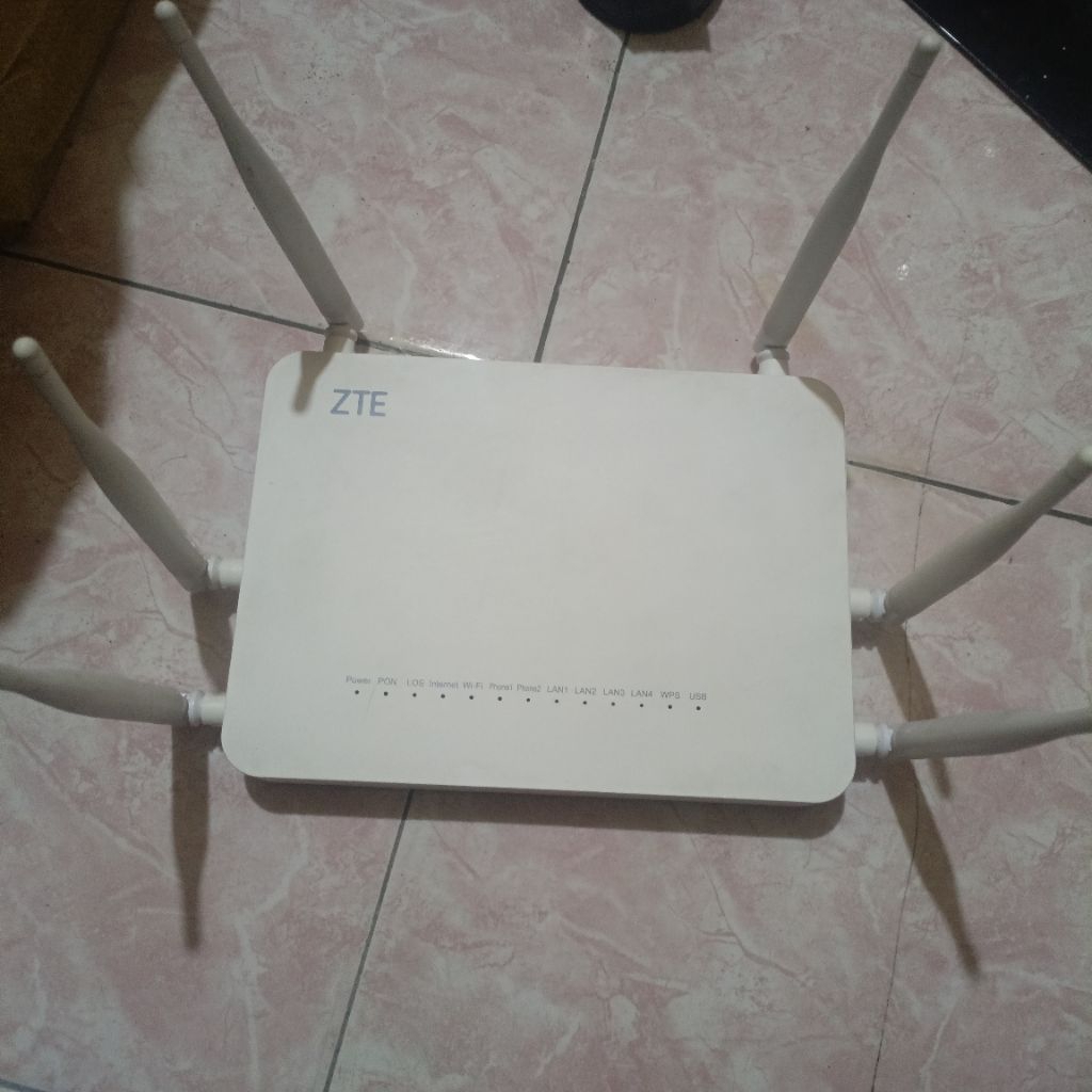 Jual ZTE F670 PREMIUM ANTENA 6 F670L F609 V3 PORT BIRU ROUTER WIFI ...