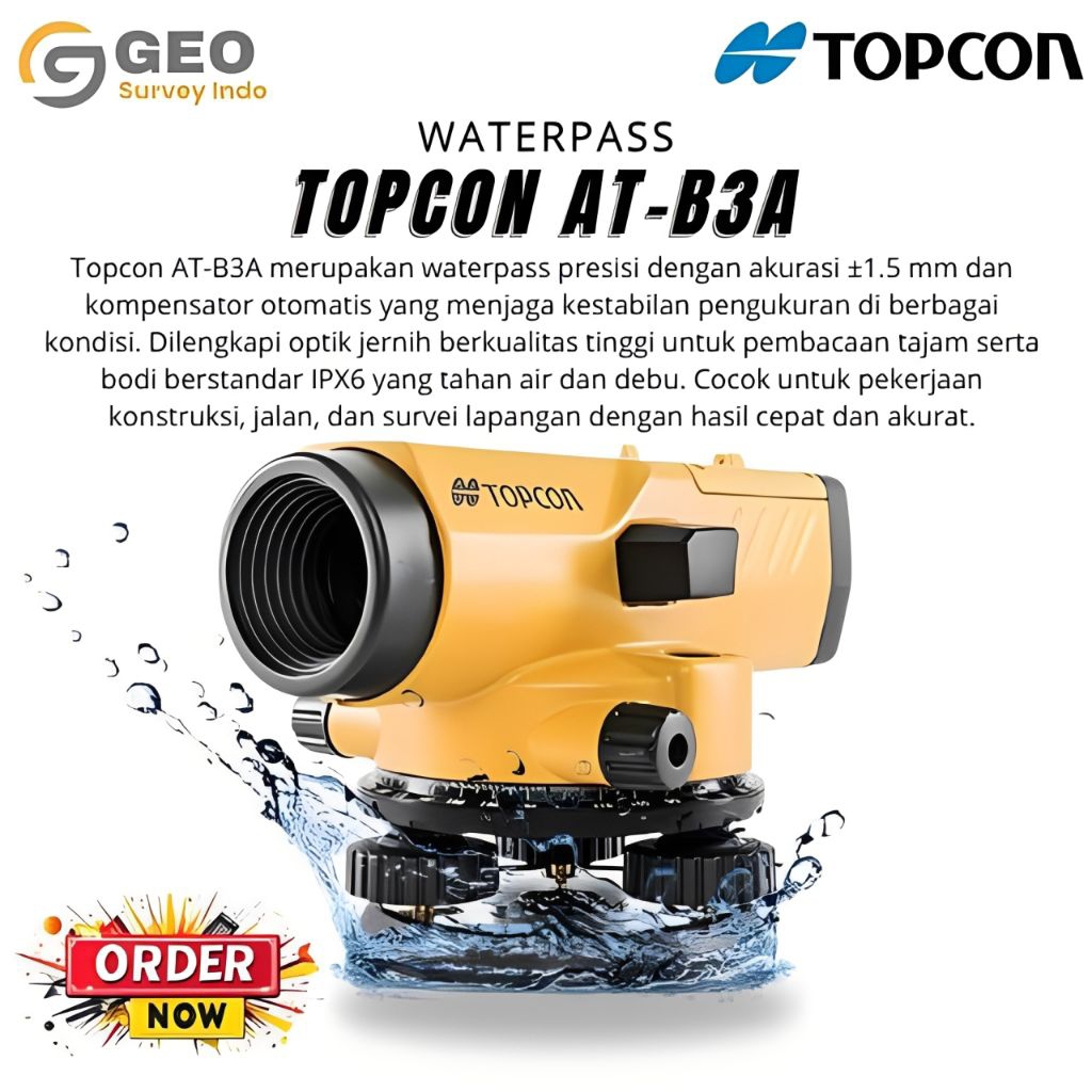 Jual Waterpass Topcon AT-B3A – High Precision Automatic Level | Shopee ...