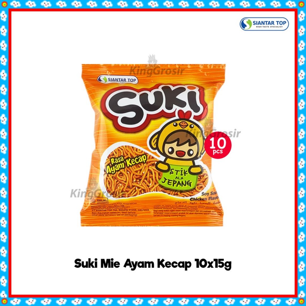 Jual Suki Mie Stik Ala Jepang Renceng Isi 10 Sachet (15gr) / Snack Mie ...