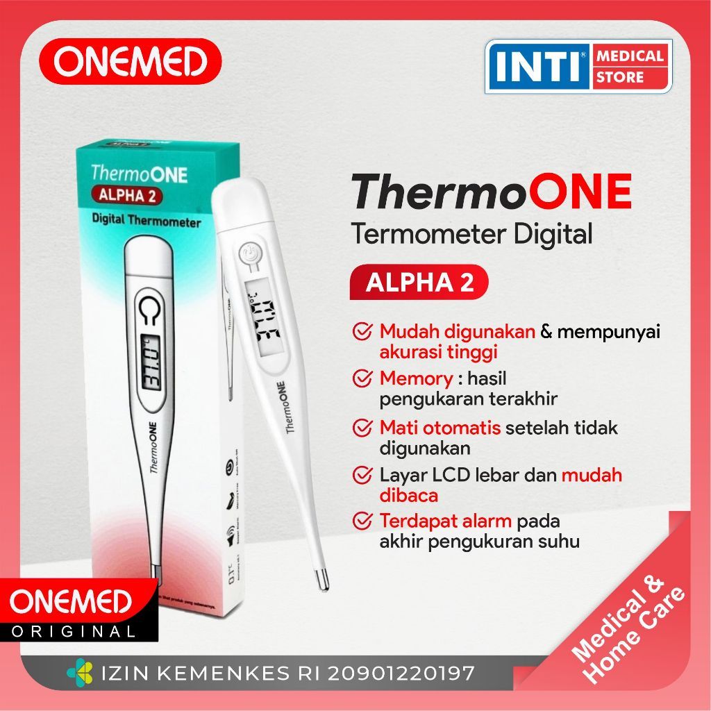 Jual Thermometer digital Alpha 1 & 2 Merek Onemed | Shopee Indonesia