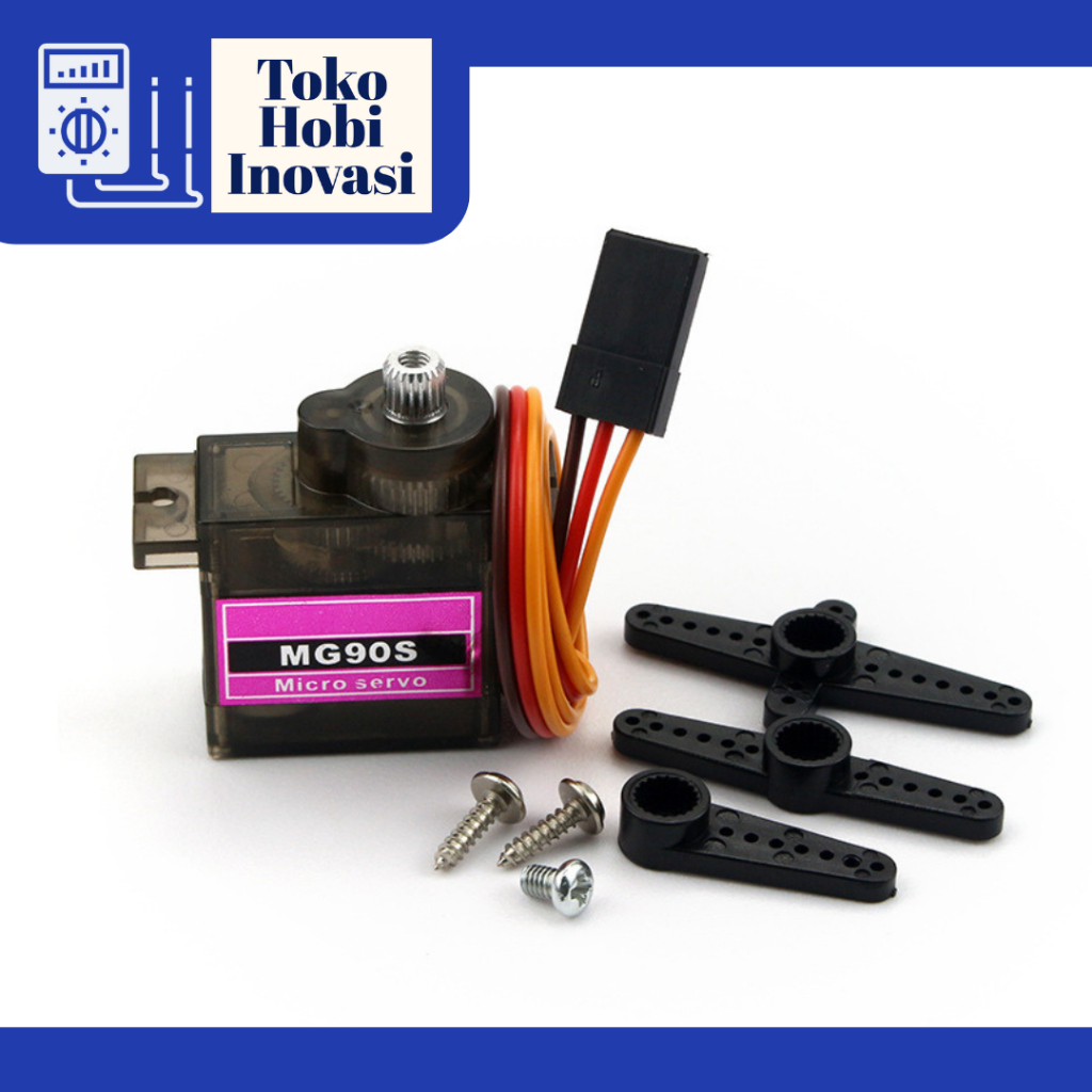 Jual MICRO SERVO TOWER PRO MG90S METAL GEAR 180 DERAJAT | Shopee Indonesia