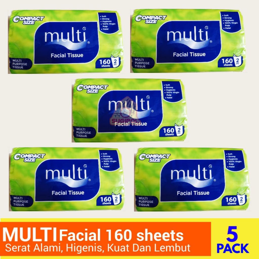 Jual (5pax)Tisu MULTI 160sheet x2ply termurah | Shopee Indonesia