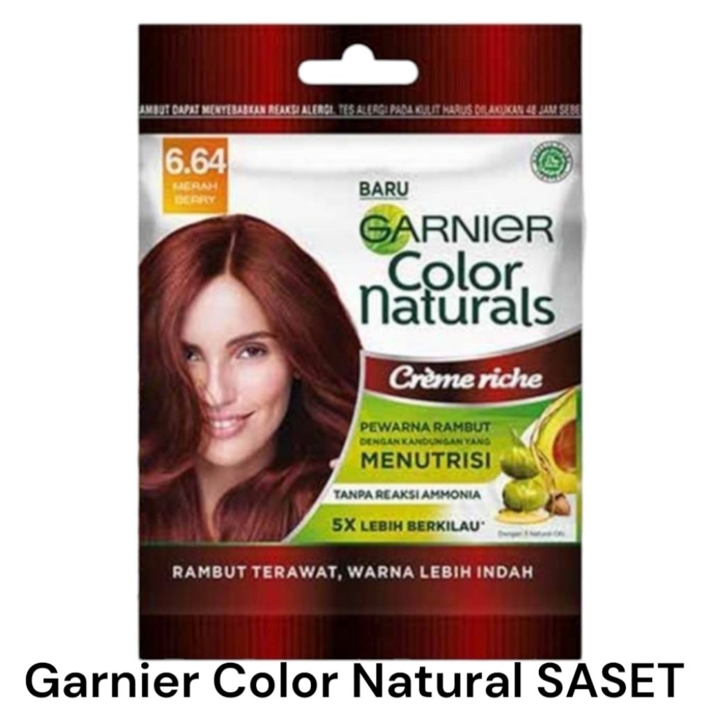Jual Garnier Pewarna Rambut MERAH BERRY SASET 20ML (KEMASAN SASET ...