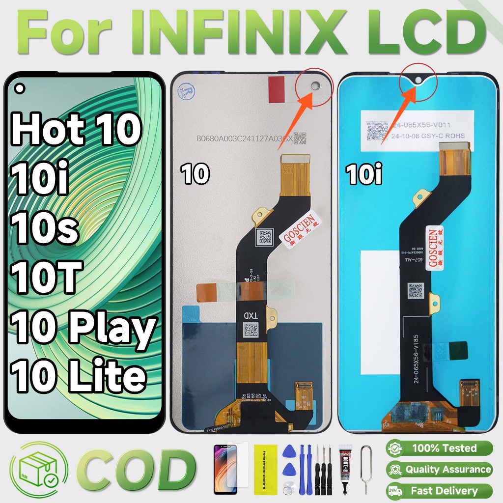 Jual LCD Original for Infinix HOT 10i / 10s / 10T / Hot 10 Play / 10 ...