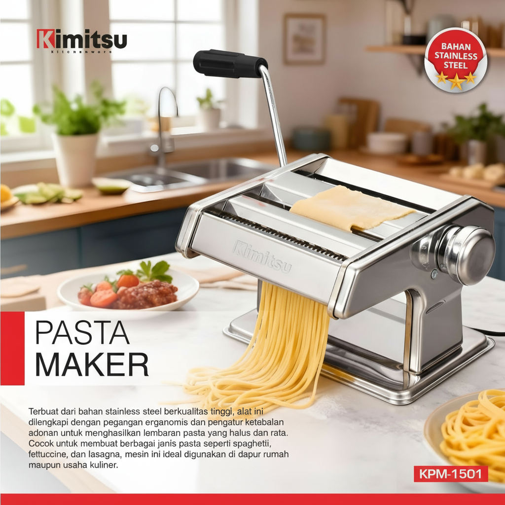 Jual KIMITSU Pasta Maker KPM-1501 | Mesin Giling Adonan & Mesin Ampia ...