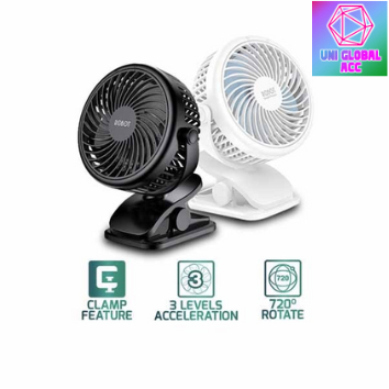 Jual KIPAS ANGIN MEJA PORTABLE MINI ROBOT RT-BF10 MINI FAN JEPIT CLIP ...