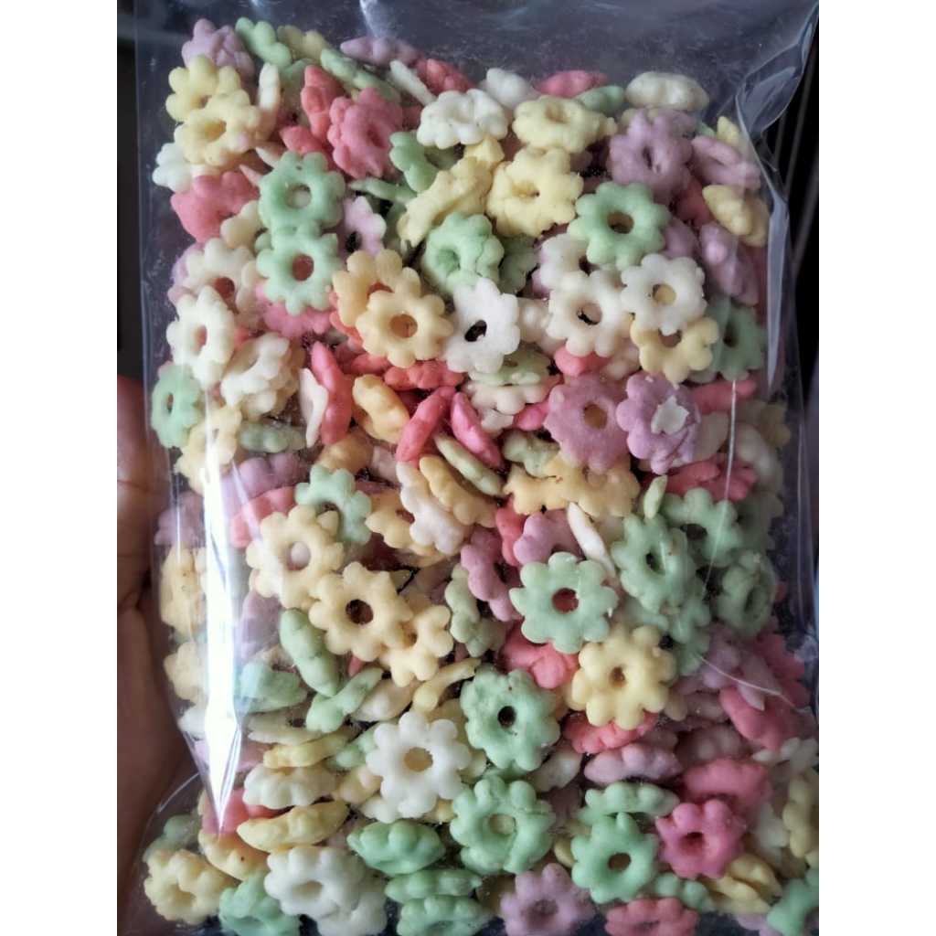 Jual ajisan cemilan sakura warna berat 90g dan 200g kemasan ekonomis ...