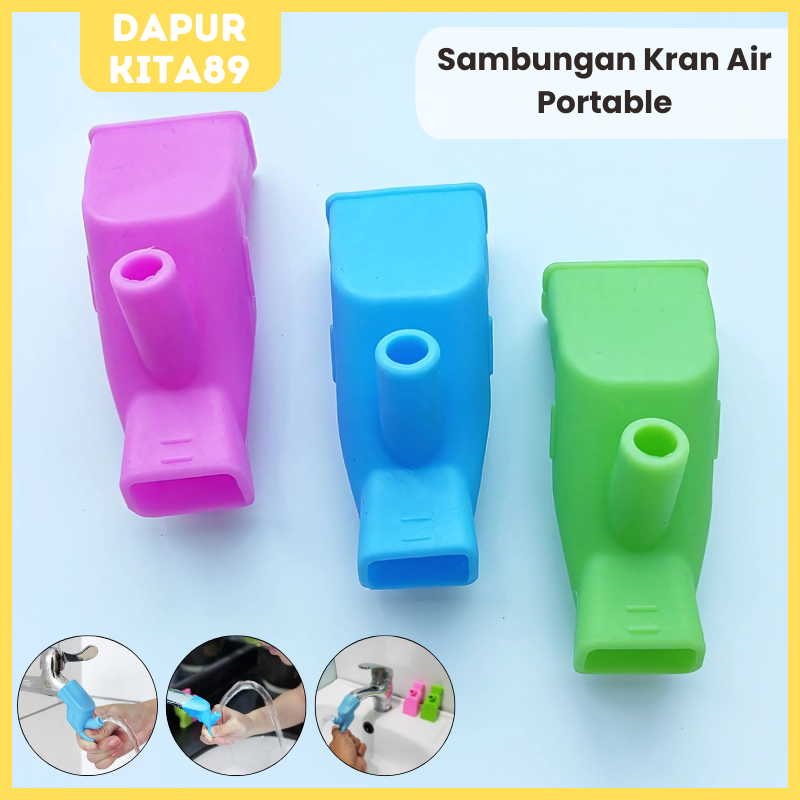 Jual DK89 Sambungan Kran Air Portable Bahan Silikon 2 in 1 Faucet ...