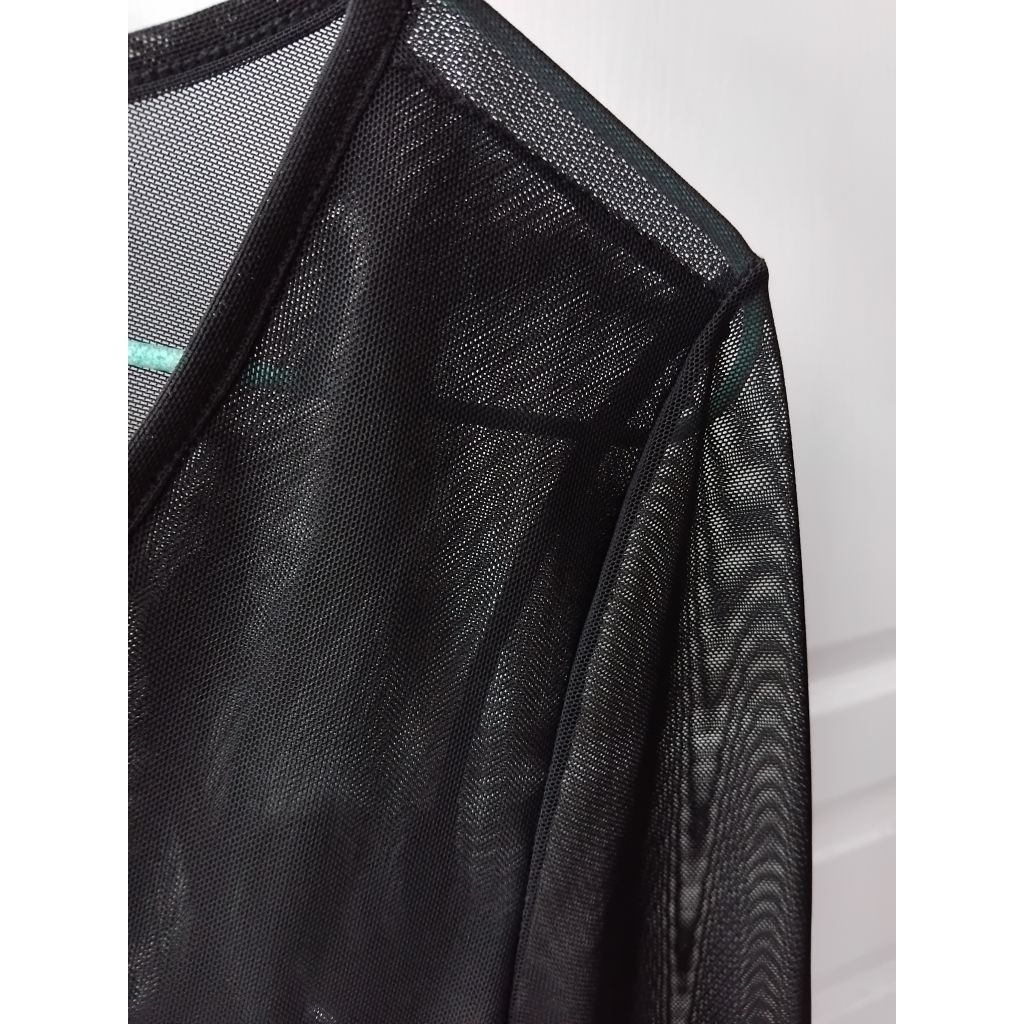 Jual Atasan transparan hitam lengan panjang baju wanita transparent ...