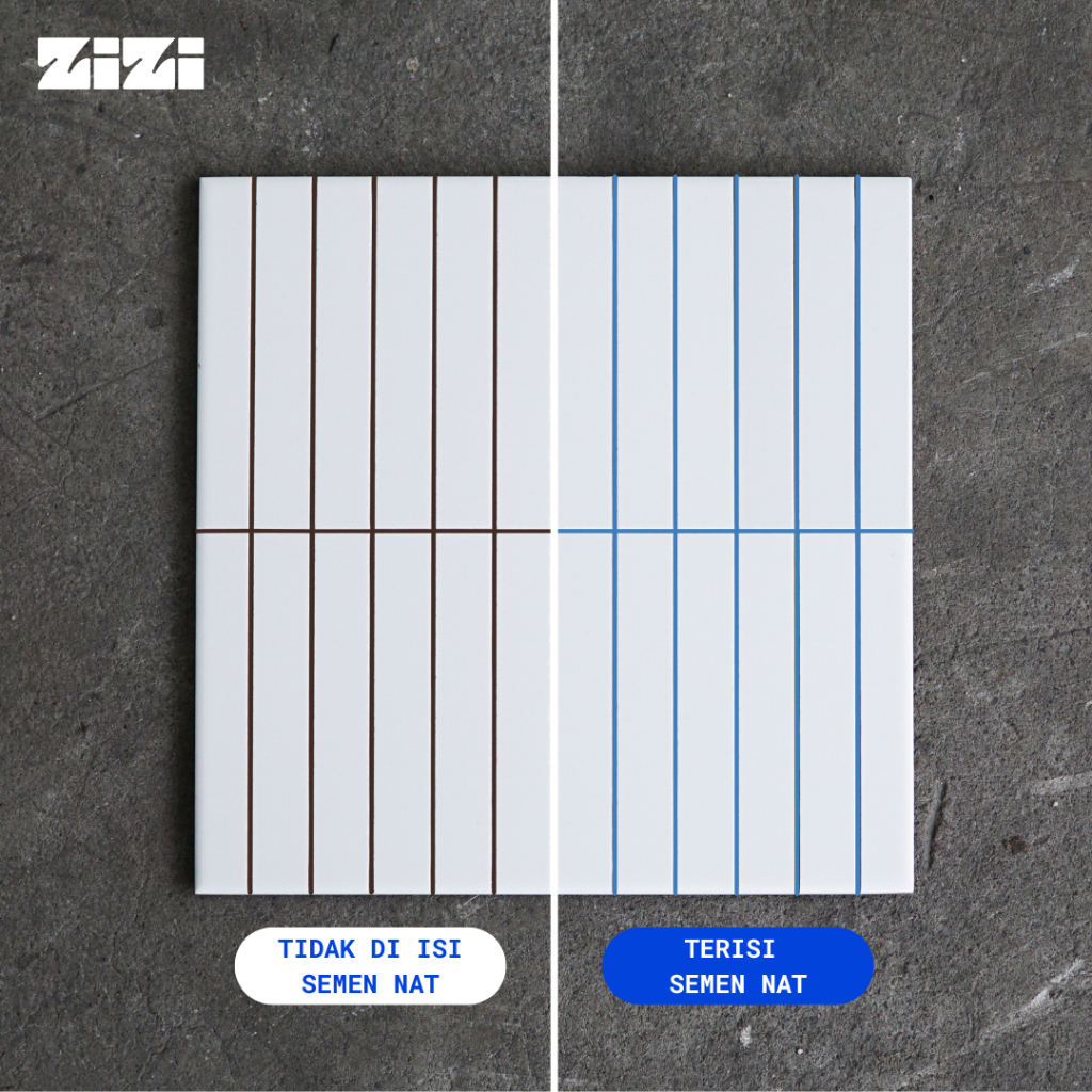 Jual ZIZI Z30 White 30x30 cm (6x15 cm) Pre-Cut Tiles | Shopee Indonesia