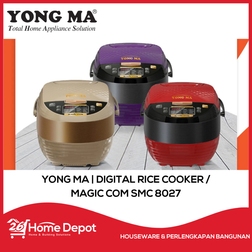 Jual YONG MA | Digital Rice Cooker / MAGIC COM SMC 8027 Kapasitas 2 ...