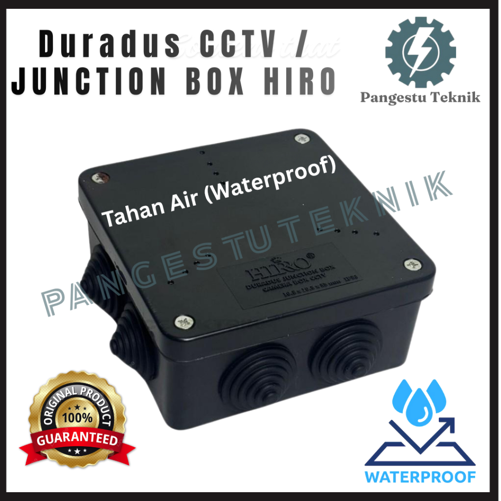 Jual HIRO Duradus Doradus Junction Box CCTV Hitam Waterproof Tahan Air ...