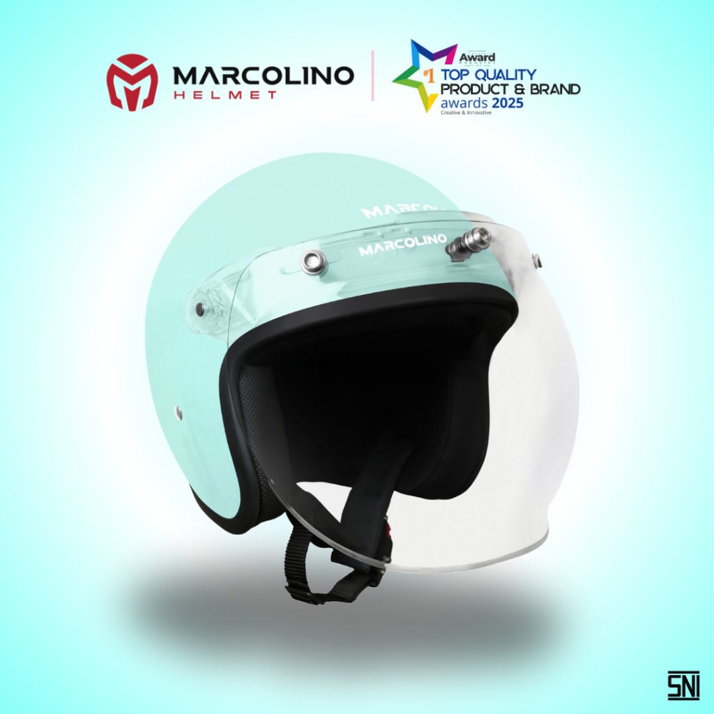 Jual [ Tosca Pastel With Visor ] Marcolino Helmet Pastel Edition SNI ...