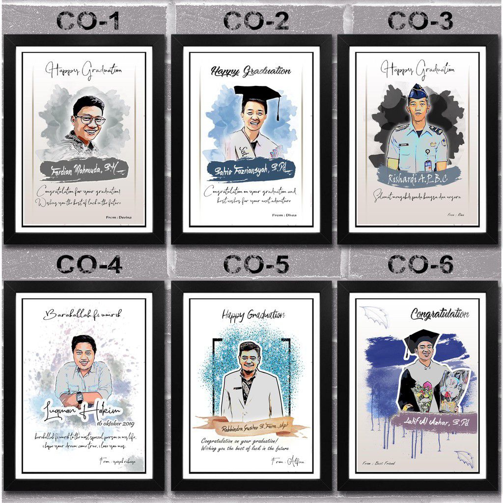 Jual FRAME KACA + CETAK + DESIGN hadiah kado gift hampers custom ultah ...
