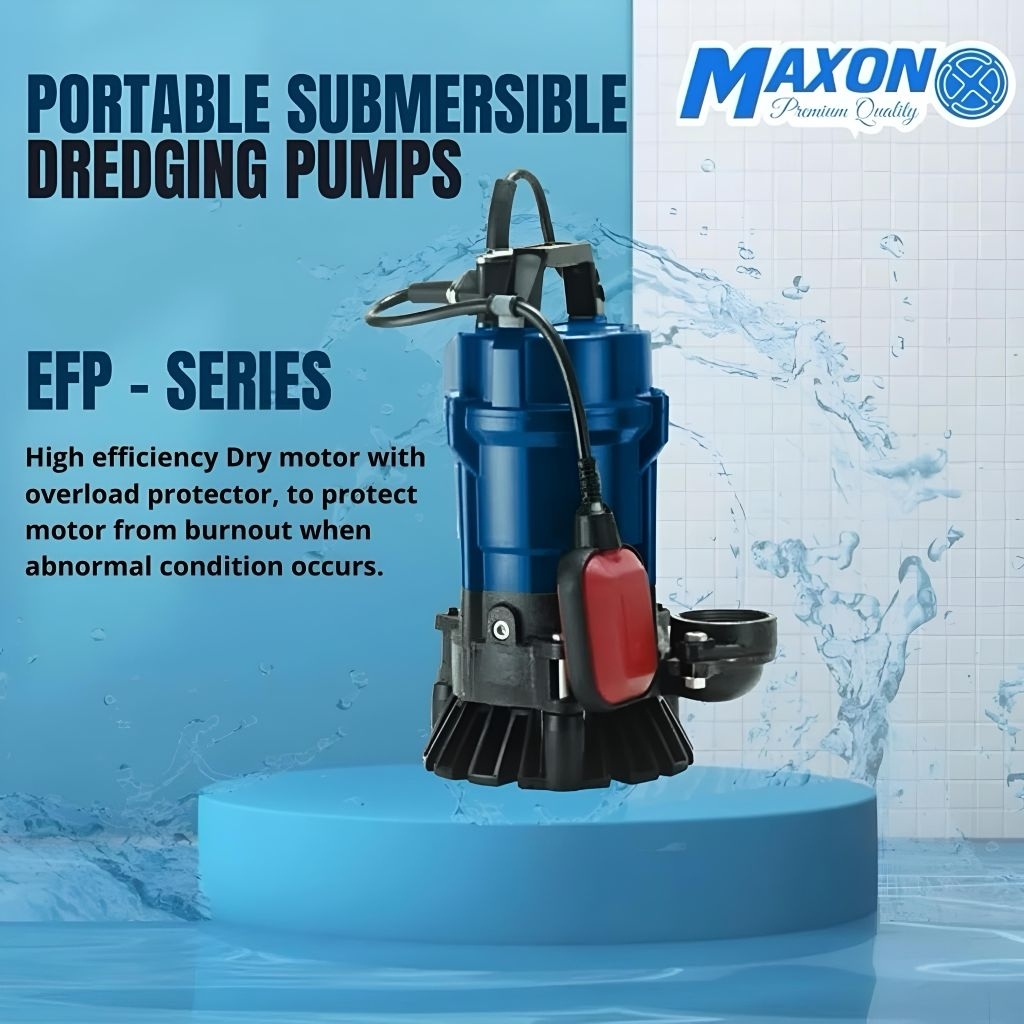 Jual POMPA CELUP AIR KOTOR MAXON EFP 05 AUTO 2INCH POMPA LUMPUR SEWAGE ...